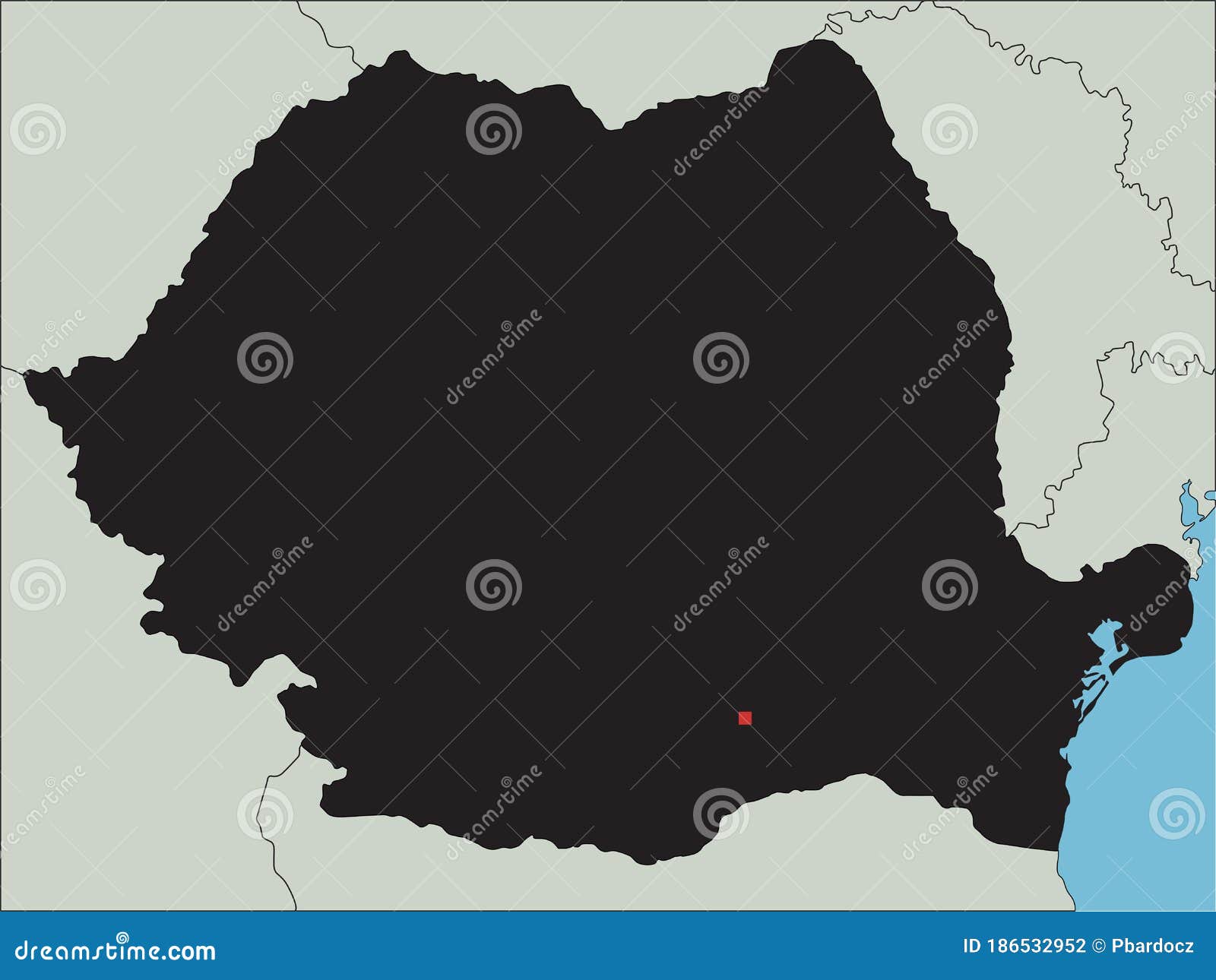 Romania - Highly Detailed Editable Political Map With Labeling. Vector ...