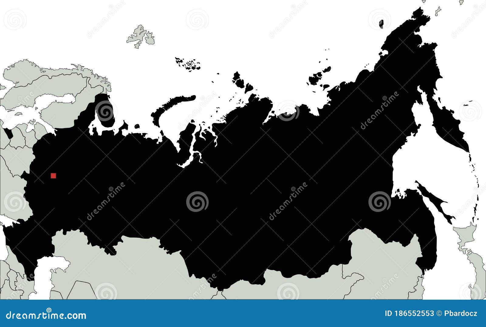 Russia - Highly Detailed Editable Political Map With Labeling. Vector ...