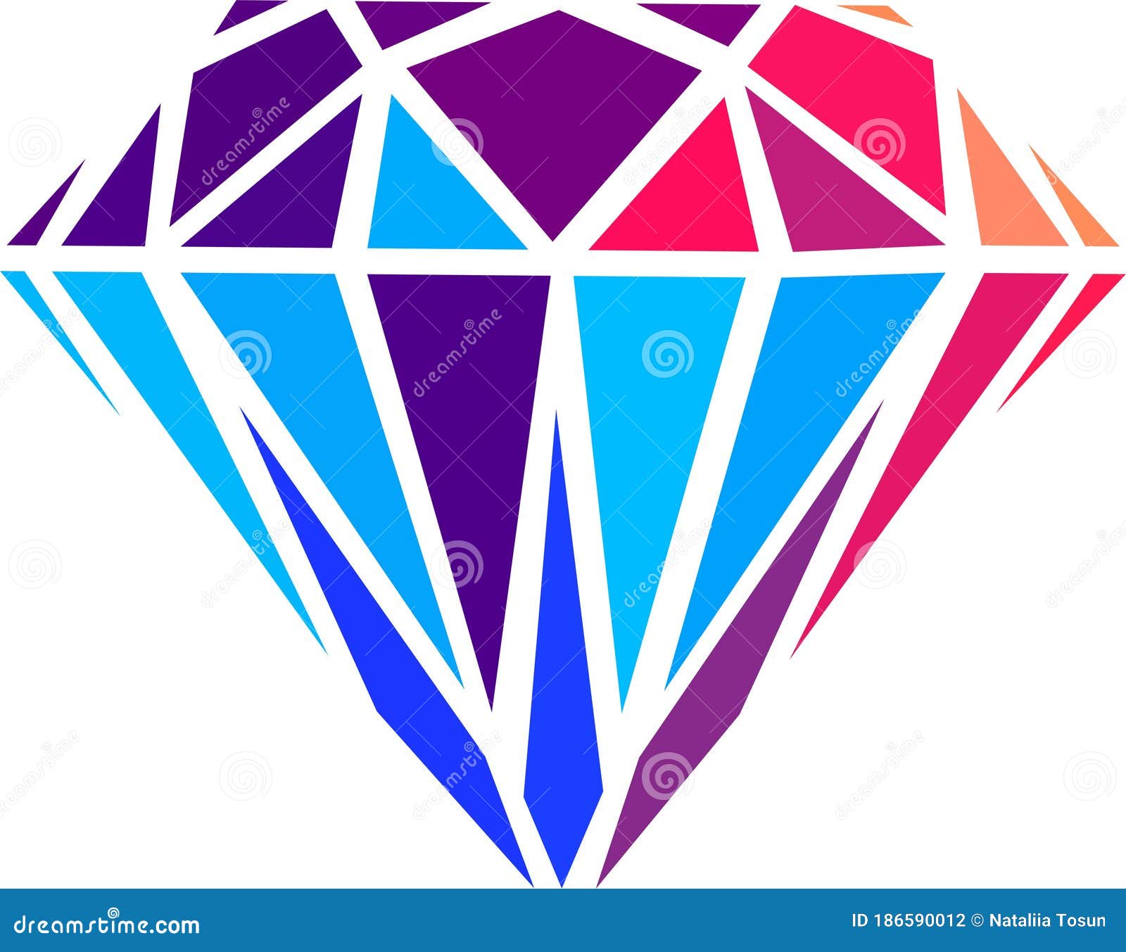 Print Vector Abstract Polygonal Geometric Abstract Diamond Rocks Stock ...