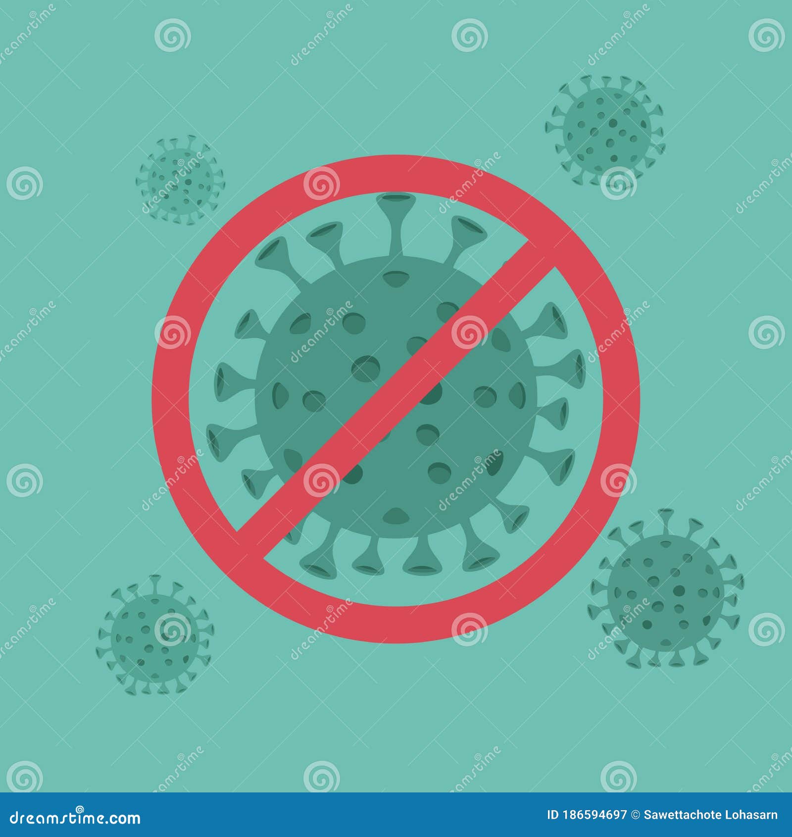 Stop Virus Transmission, Spreading Viral Infection Stock Vector ...