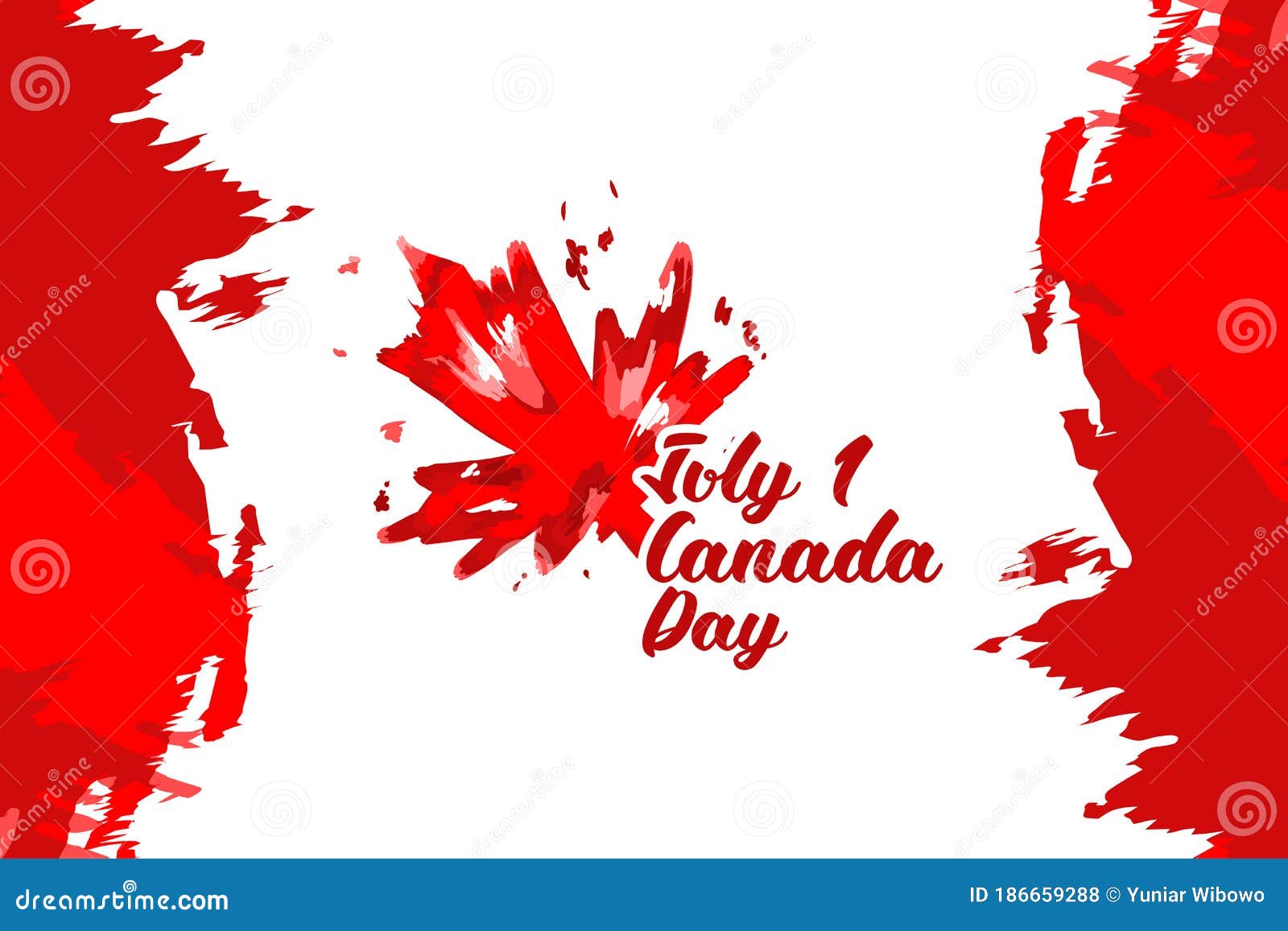 Happy Canada Held Every July 1 Stock Vector - Illustration of maple ...
