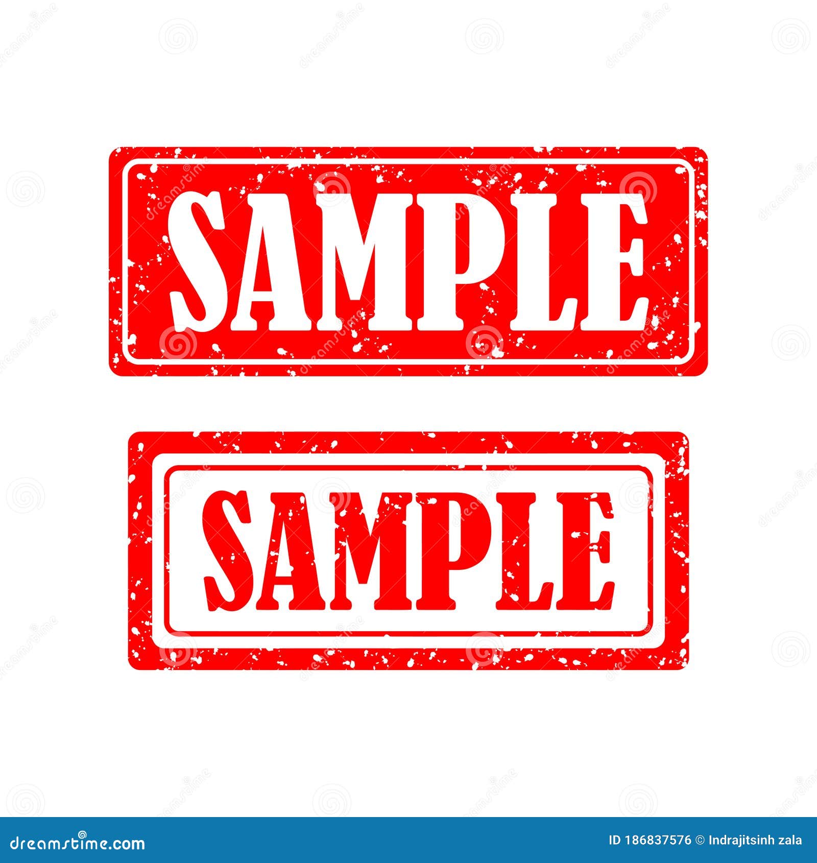 Sample Stamp Grunge Texture Vector Illustration Stock Vector ...