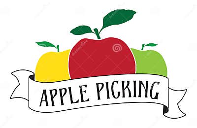 Apple Picking Sign for Apple Orchard or Farm Stand Stock Image ...