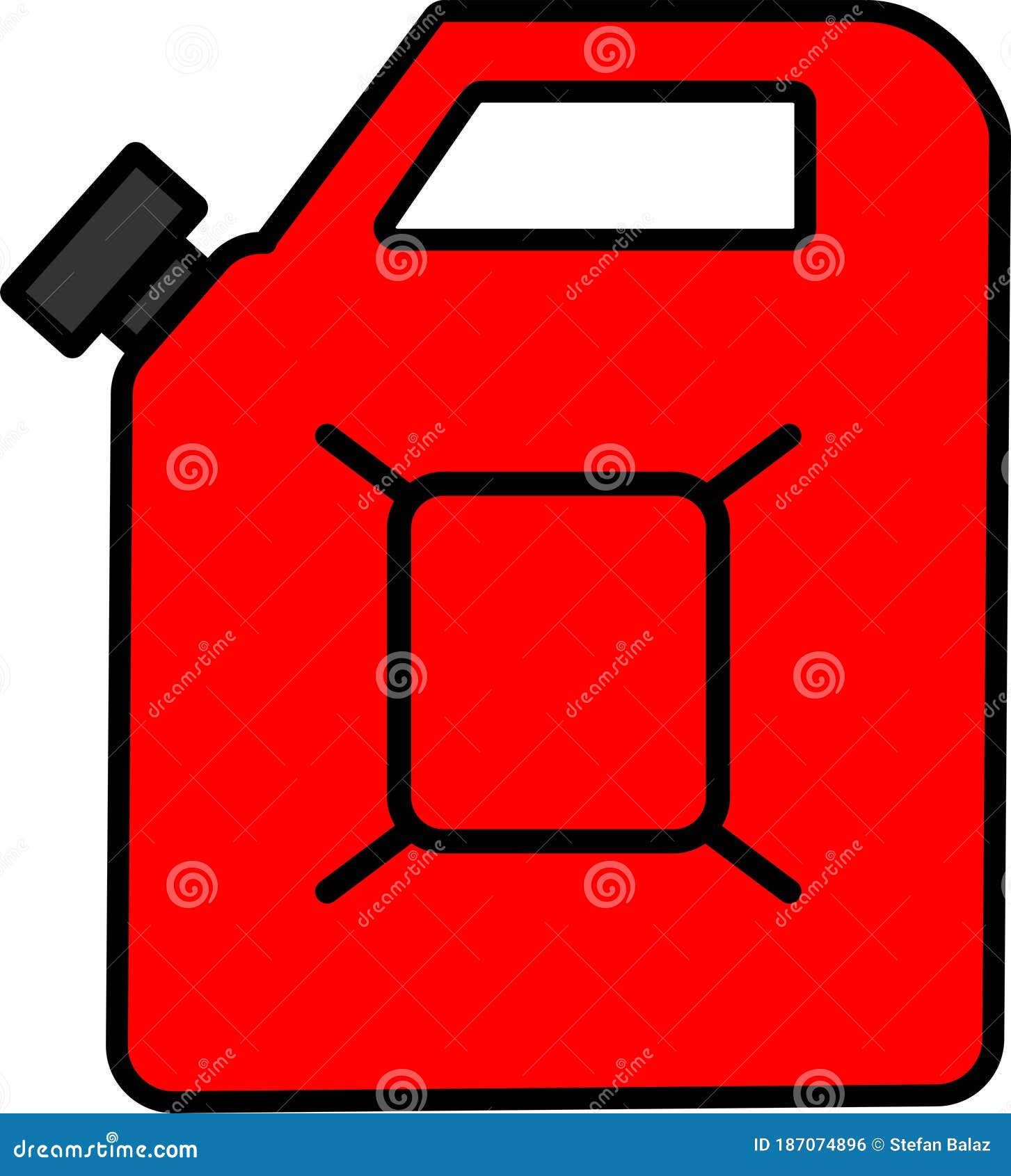 Gasoline Canister Icon. Sign for Oil Producing Company. Crude Oil ...