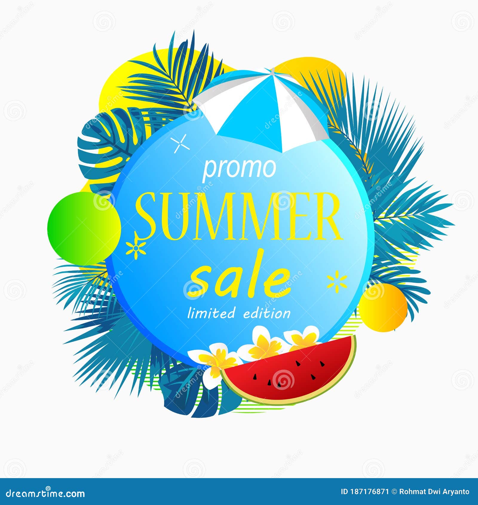 Promo Summer Sale Limited Edition Banner Promotion and Advertisement ...