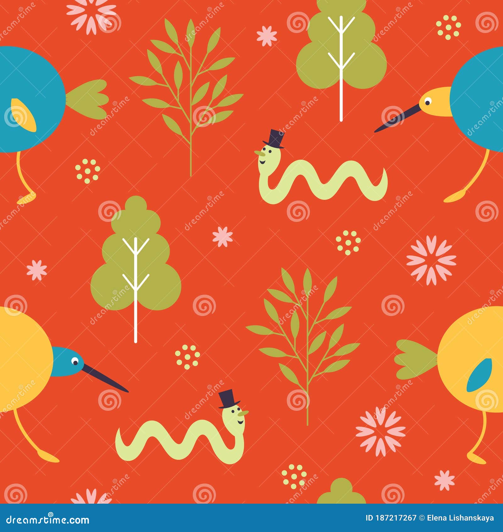 Seamless Pattern for Kids, Textile Design, Fabric Pattern Stock Vector ...