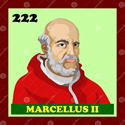 222nd Rome Pope Marcellus II Stock Vector - Illustration of marcellus ...