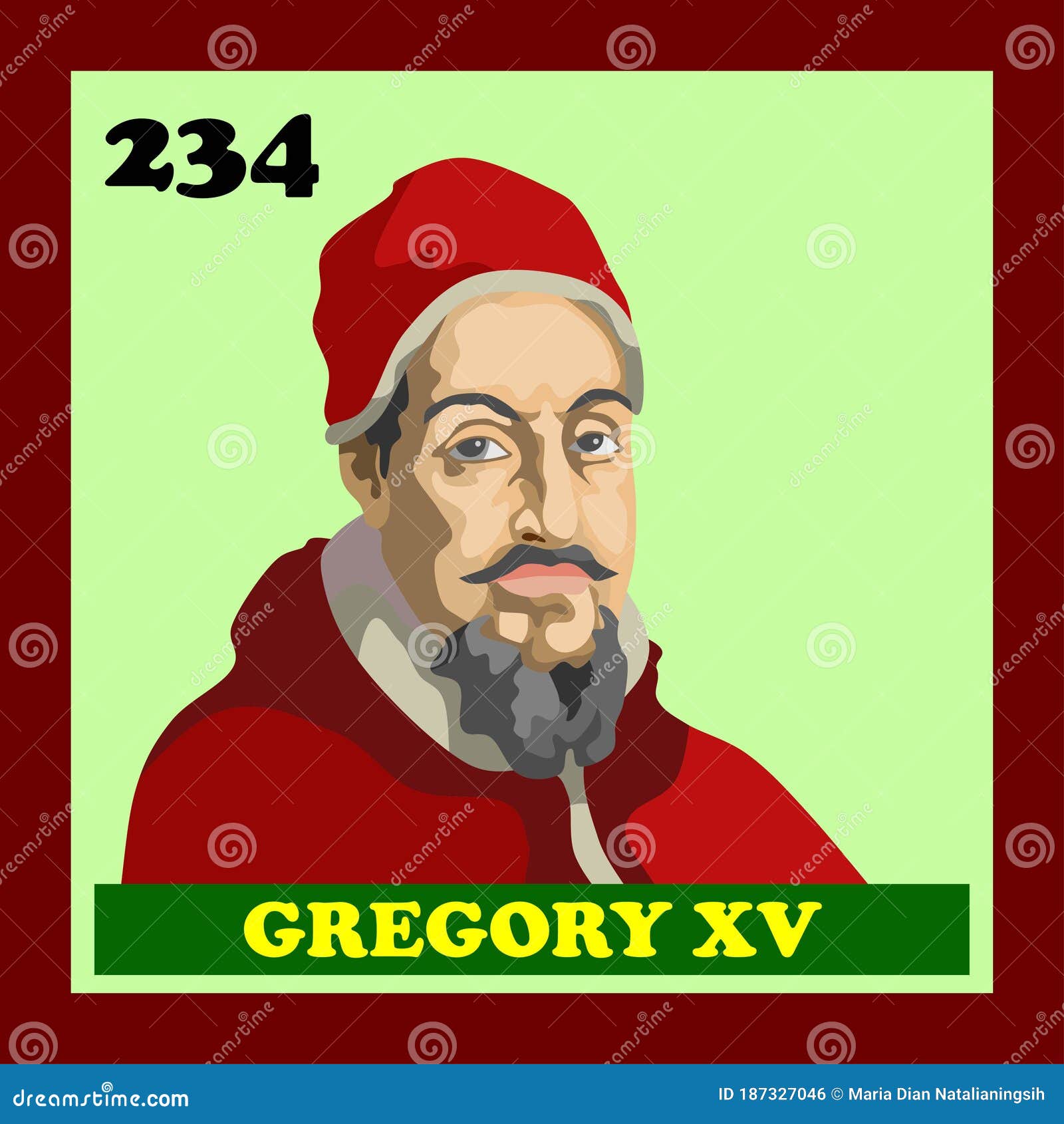 234th Rome Pope Gregory XV editorial photo. Illustration of catholic ...