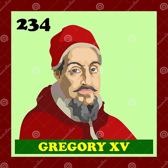234th Rome Pope Gregory XV editorial photo. Illustration of catholic ...