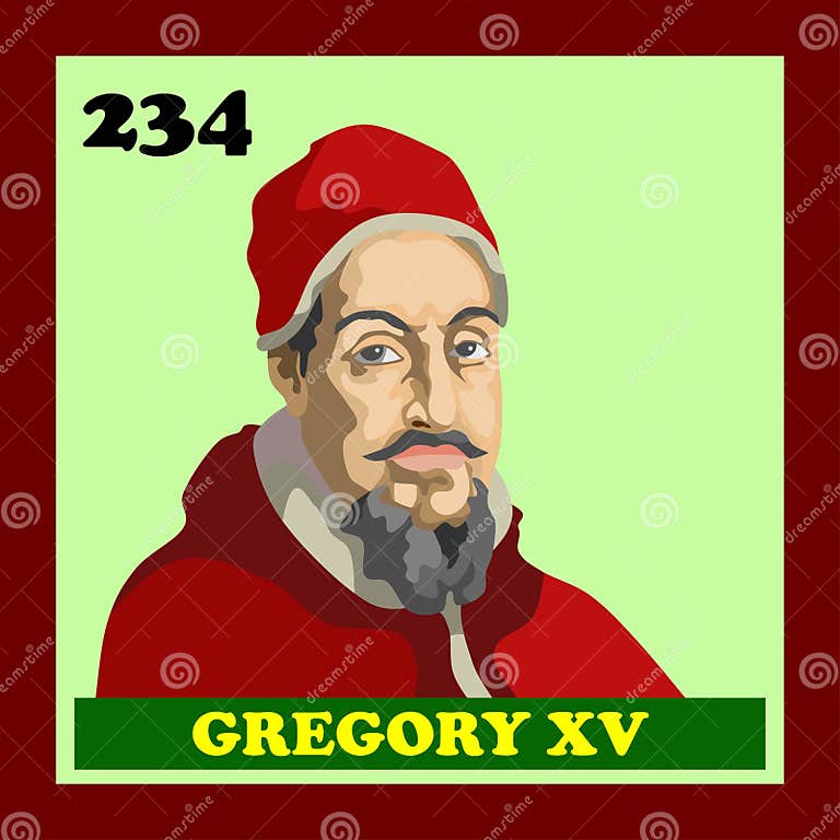 234th Rome Pope Gregory XV editorial photo. Illustration of catholic ...