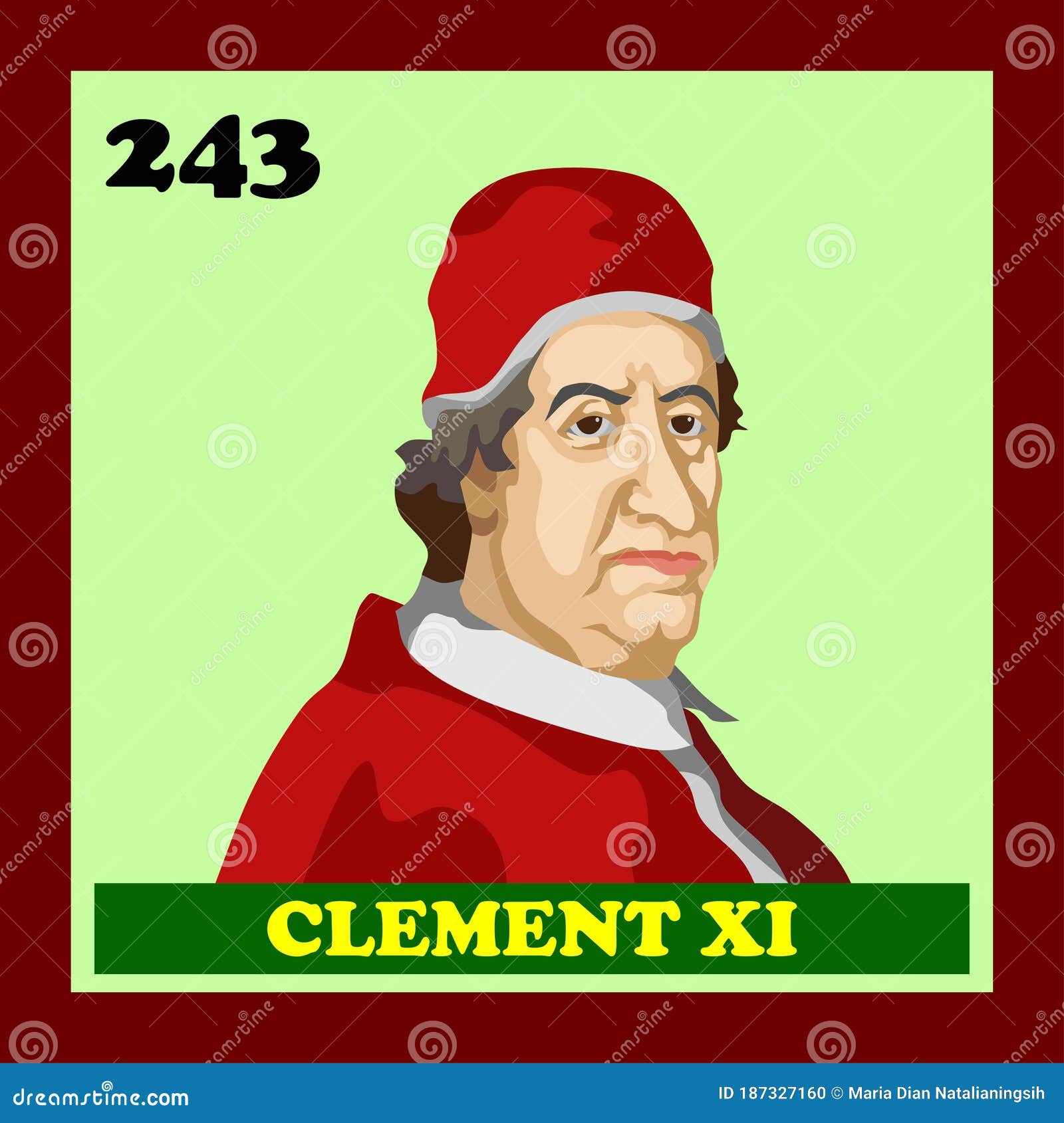 243rd Rome Pope Clement XI editorial image. Illustration of catholic ...