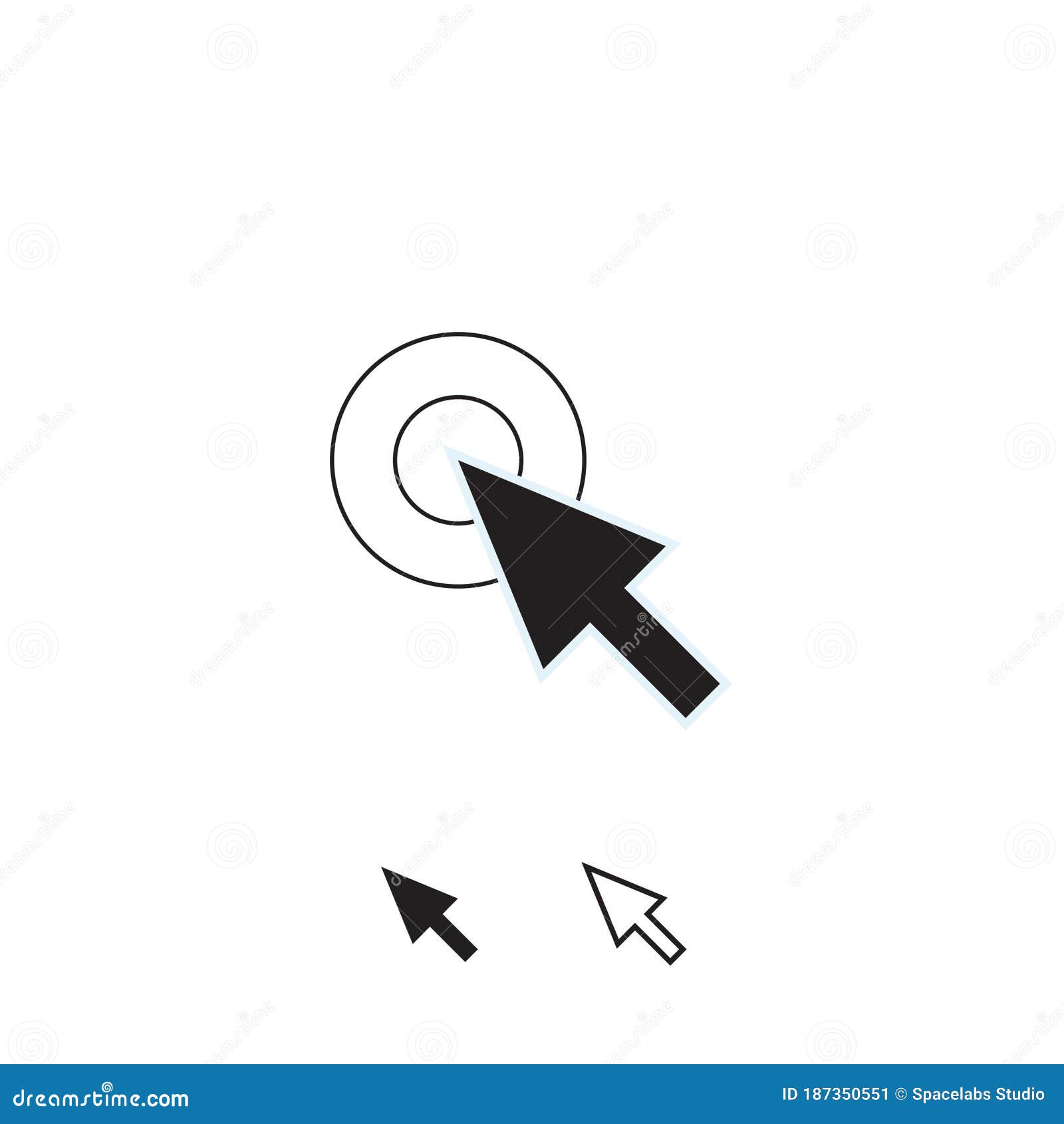 Mouse Cursor Pointers Pad Icon Design Stock Vector - Illustration of ...