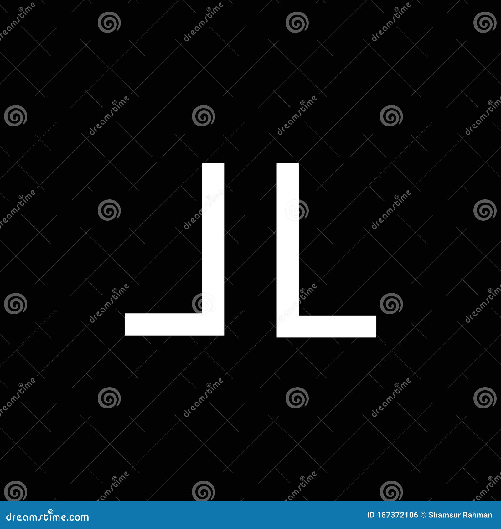 Initial Letter Ll Logo or L Logo Vector Design Template Stock Vector ...