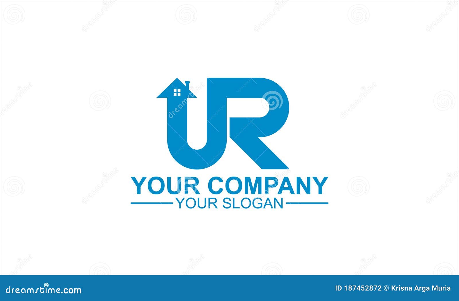 UR Initial Logo Template Vector Icon Stock Vector - Illustration of ...