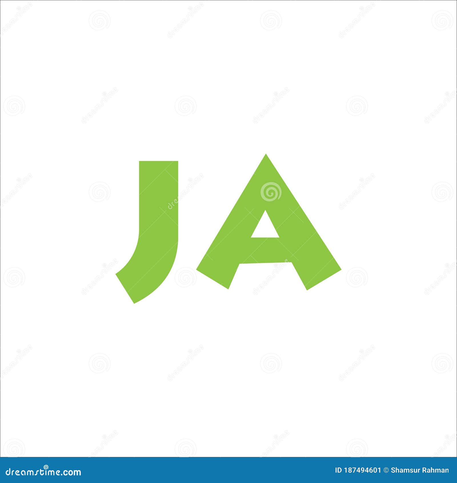 Initial Letter Ja Logo or Aj Logo Vector Design Template Stock Vector ...