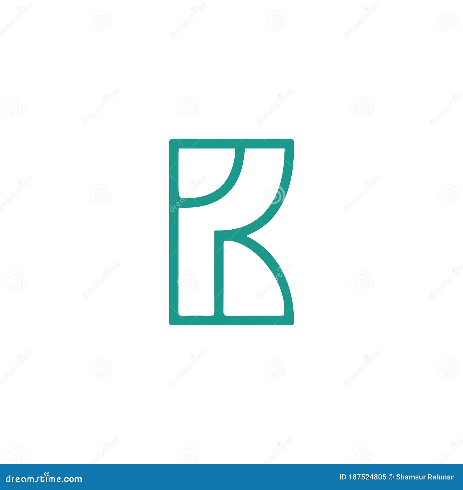 Initial Letter R Chart Bar Logo Design And Bussiness Card Vector ...