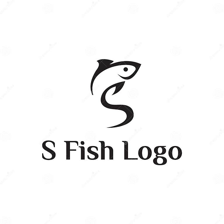 S Fish Logo Exclusive stock vector. Illustration of mascot - 187702643