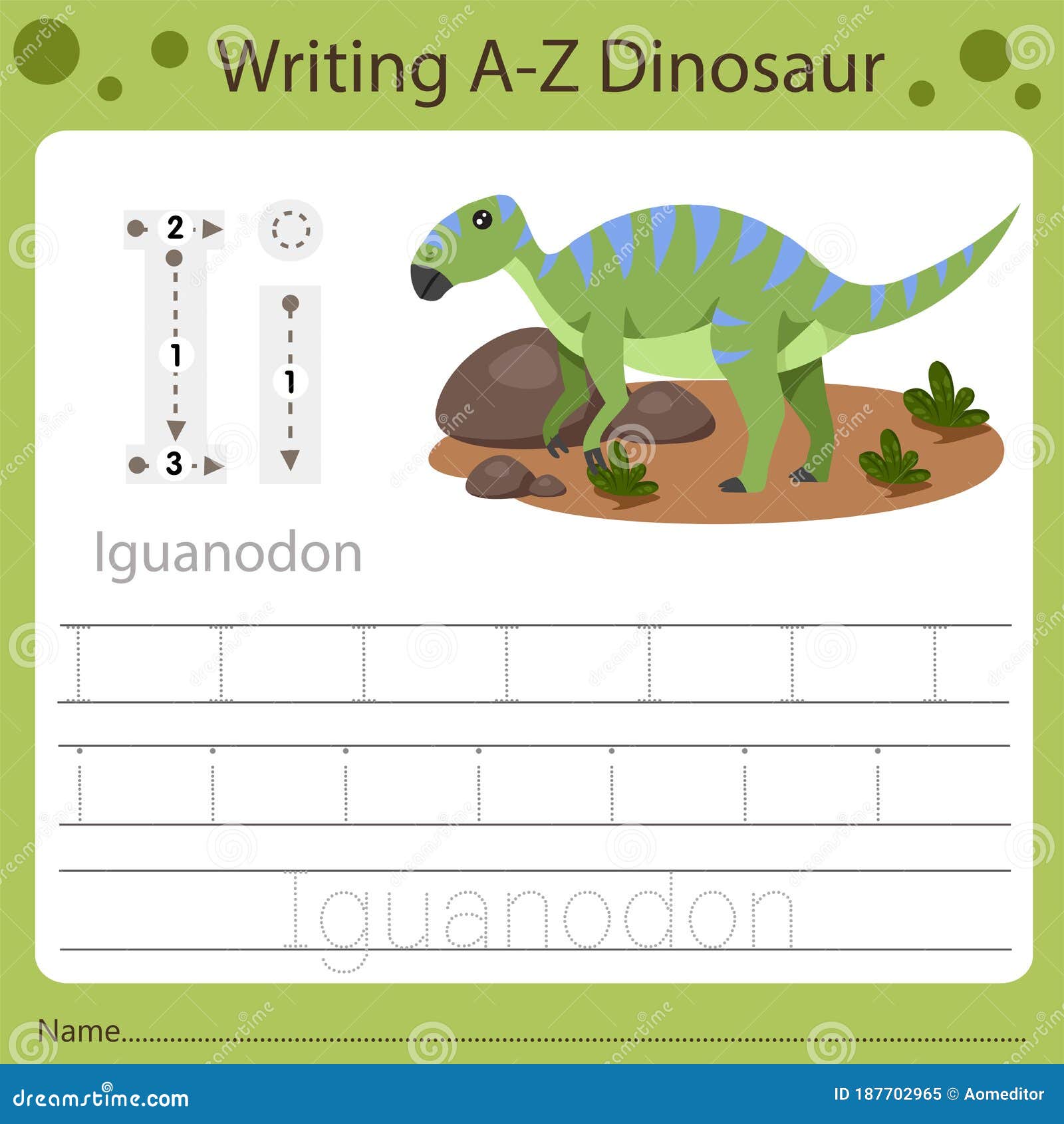 Illustrator Of K For Dinosaur Jobaria Cartoon Vector | CartoonDealer ...