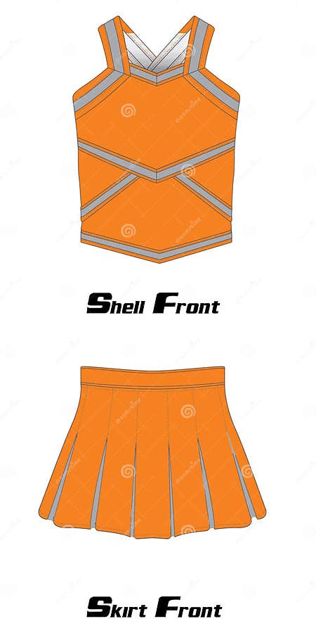Custom Design Cheerleading Uniforms Template Stock Vector ...