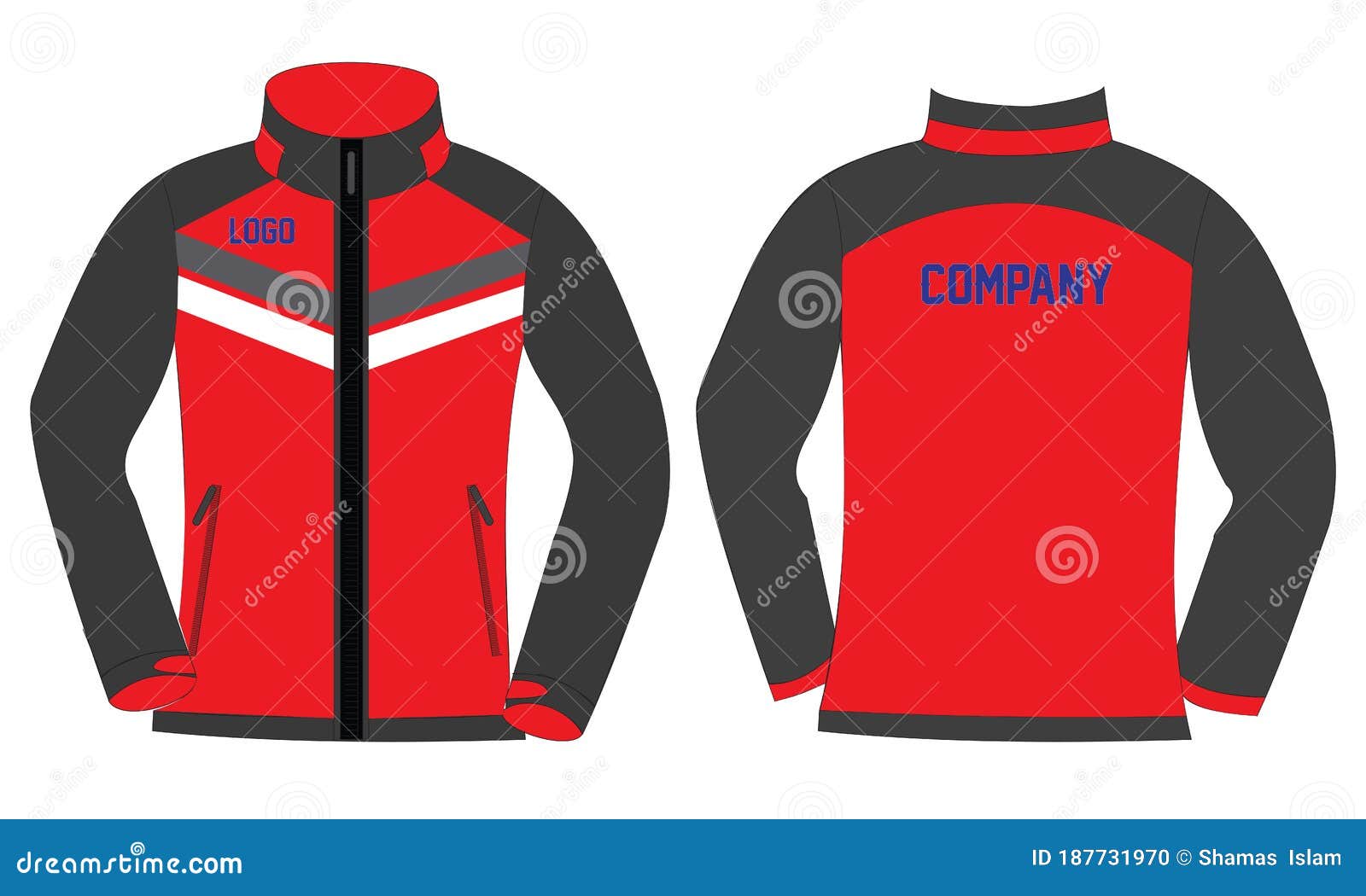 Soft Shell Jackets Custom Designs Template Mock Up Illustrations ...