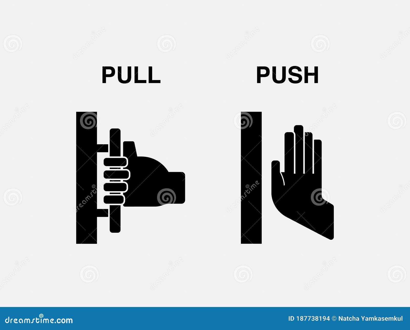 PrintFlat Modern Black Push And Pull Icon On White Background. Push ... PrintFlat Modern Black Push And Pull Icon On White Background. Push ...