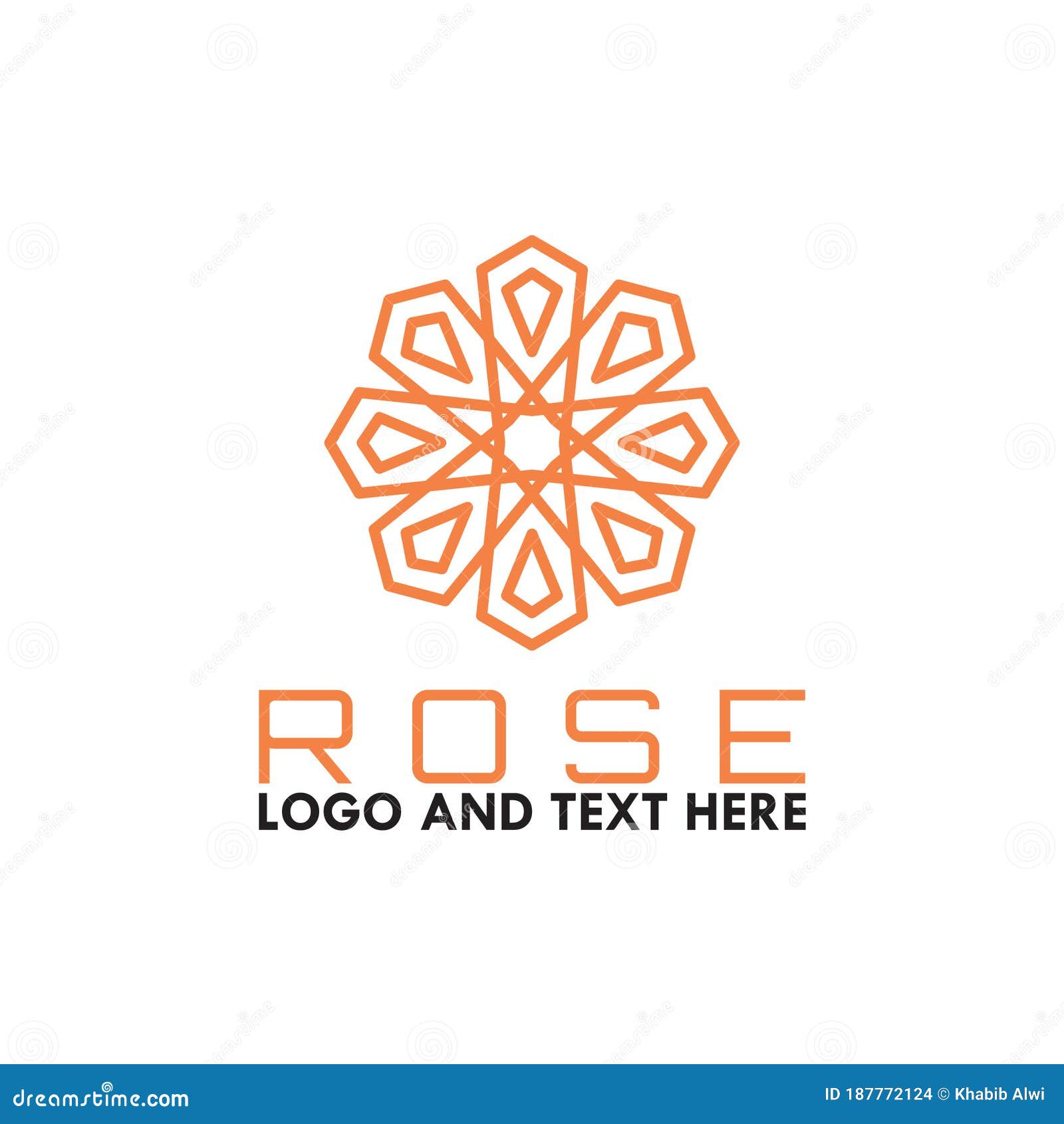 Rose the Circular Logo Exclusive Design Stock Vector - Illustration of ...