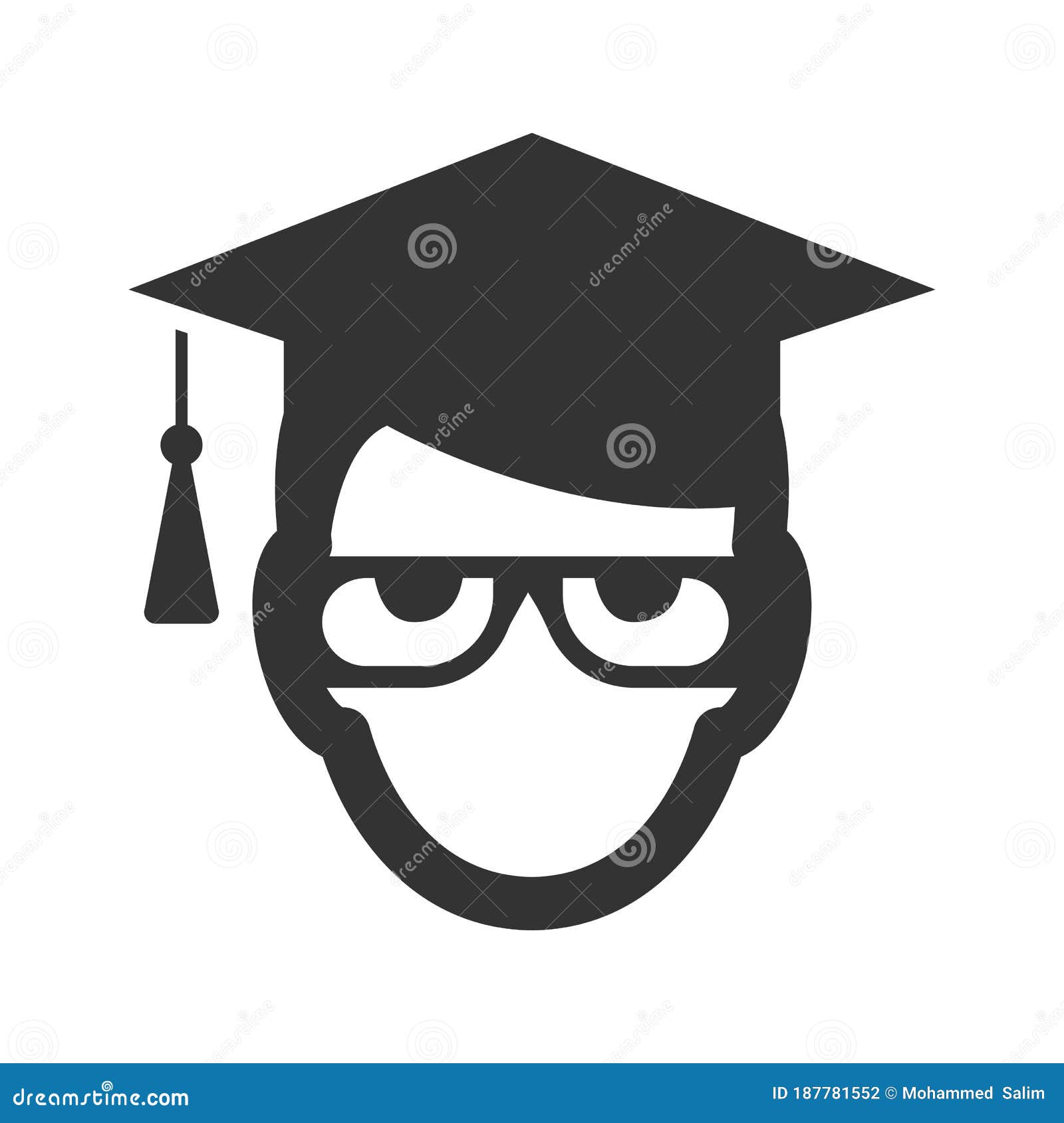 Graduate Students Icon Vector Graphics Stock Vector - Illustration of ...