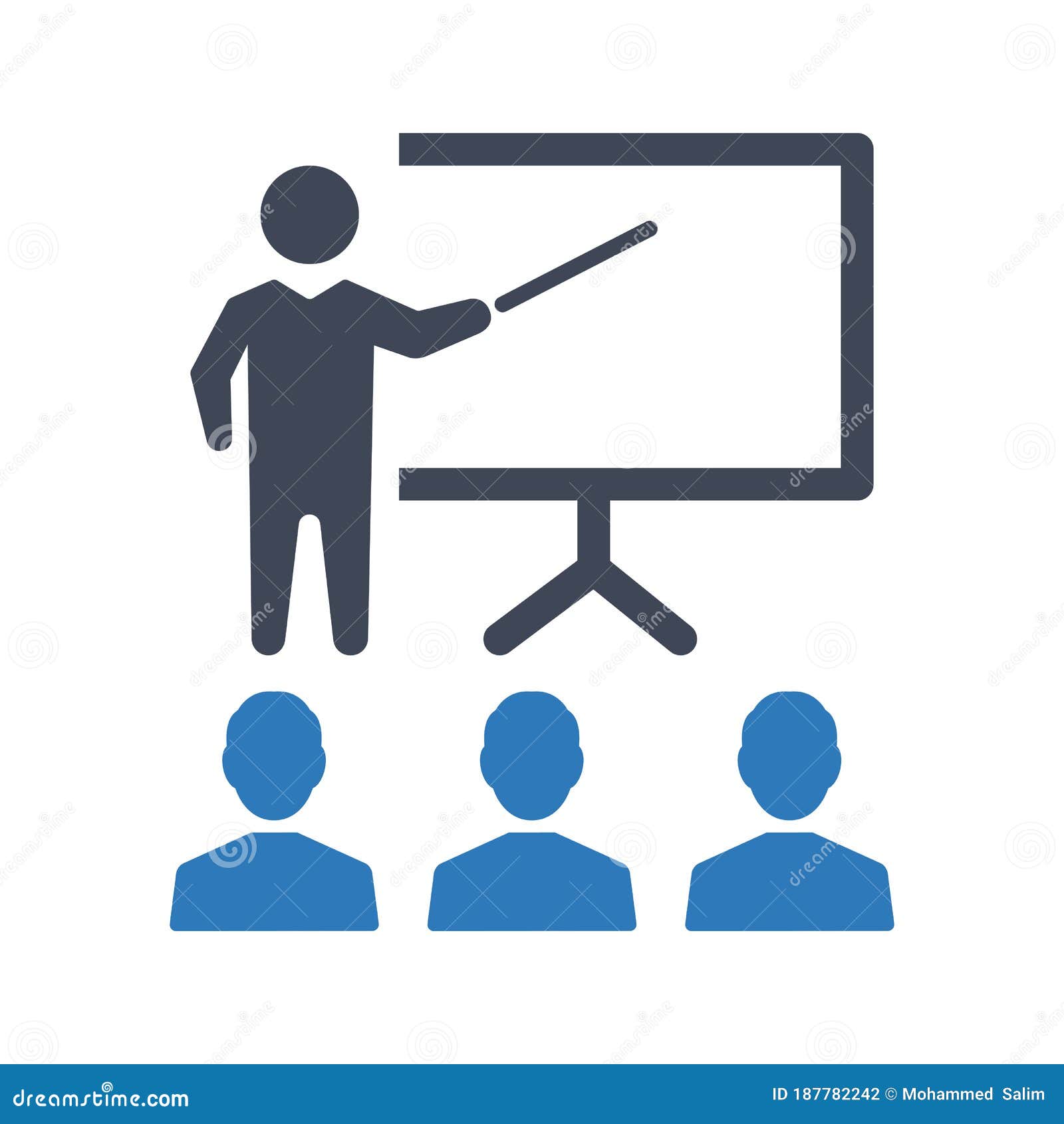 Training Seminar Audience Icon Vector Graphics Stock Vector ...