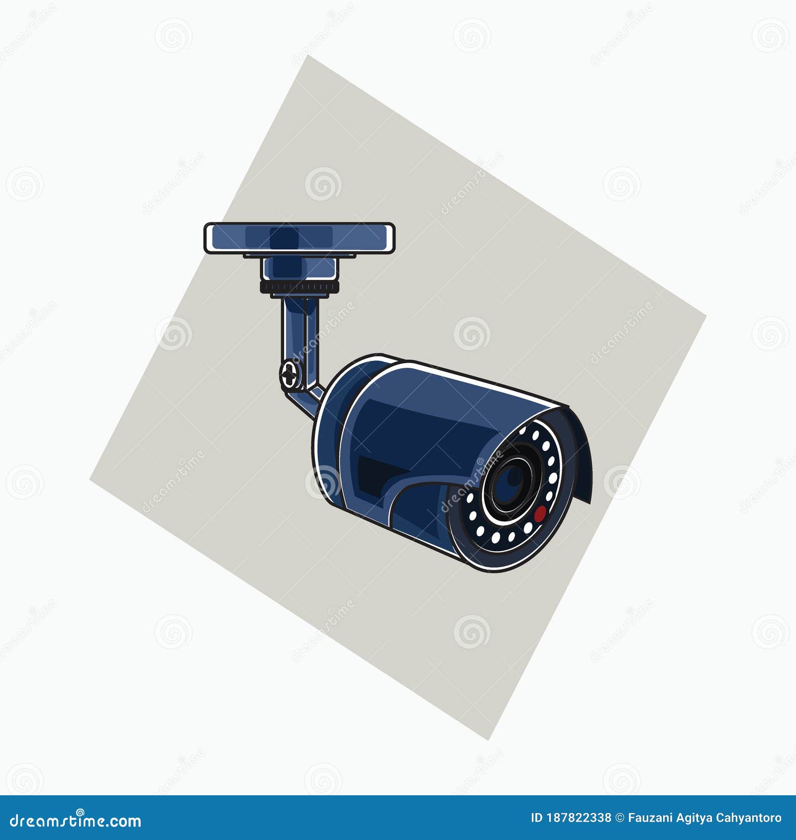 Blue CCTV Icon - Colored Icon, Symbol, Cartoon Logo for Security System ...