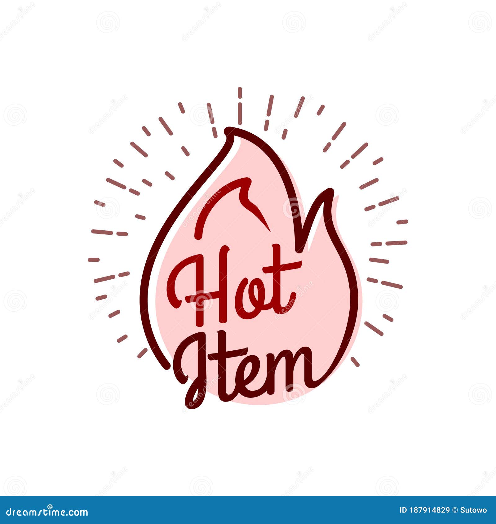 Hot Item Icon. Hot Sale. Hot Product. Custom Tect Caigraphy Typohraphy ...