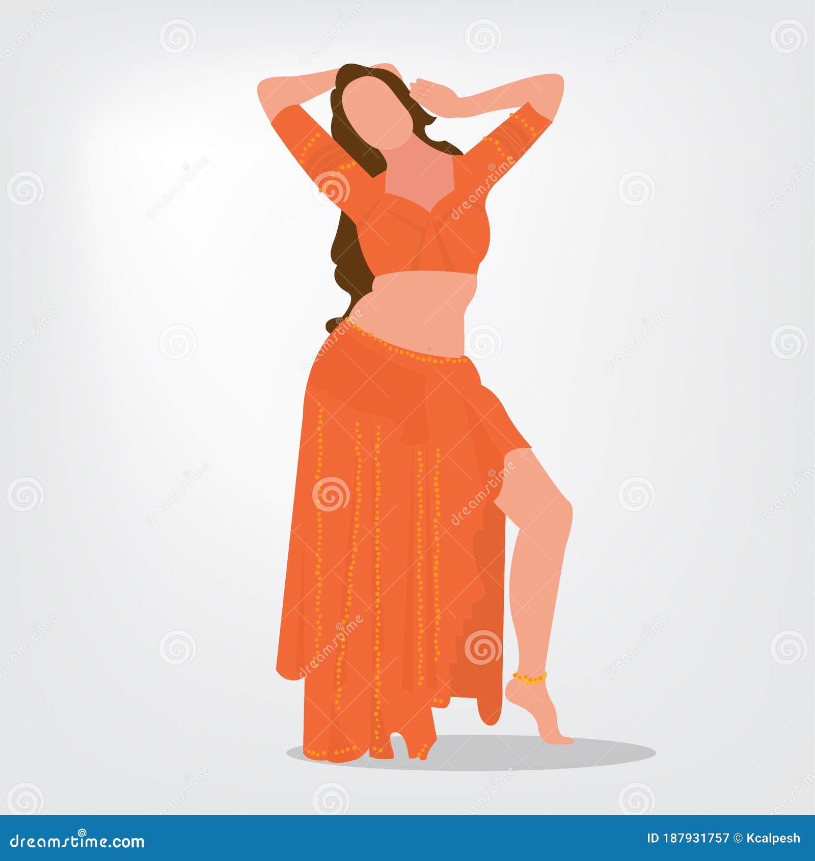 Bollywood, Indian Movies Dancer, Actress Stock Vector - Illustration of ...