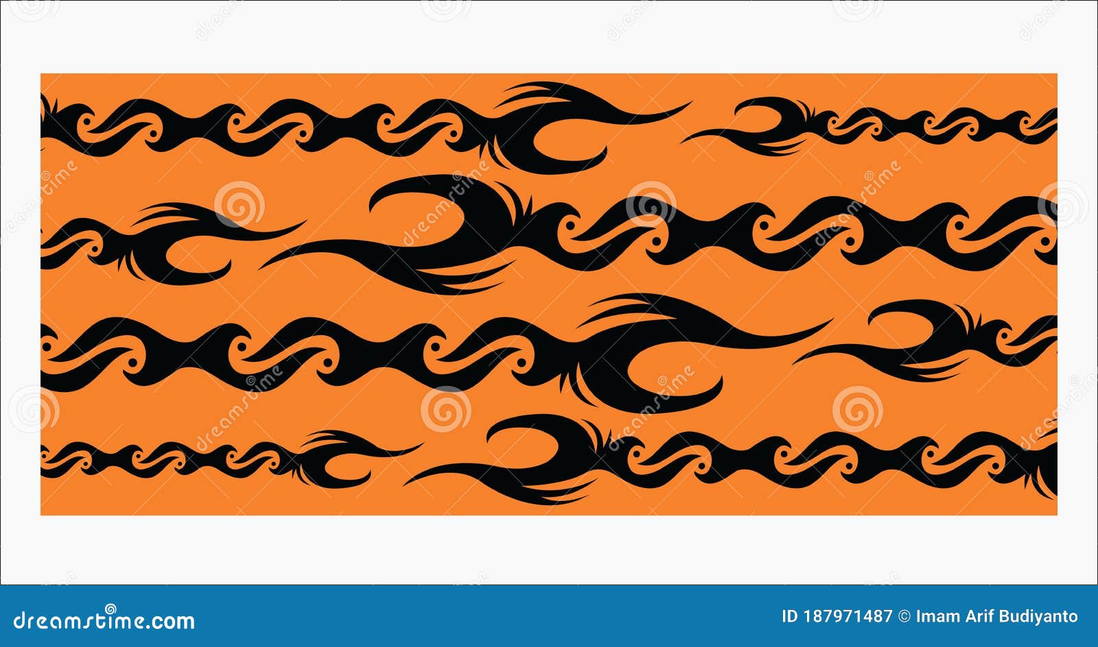 Tribal Vector Tattoo Fire Pattern for Hand Tattoo Designs Stock Vector ...
