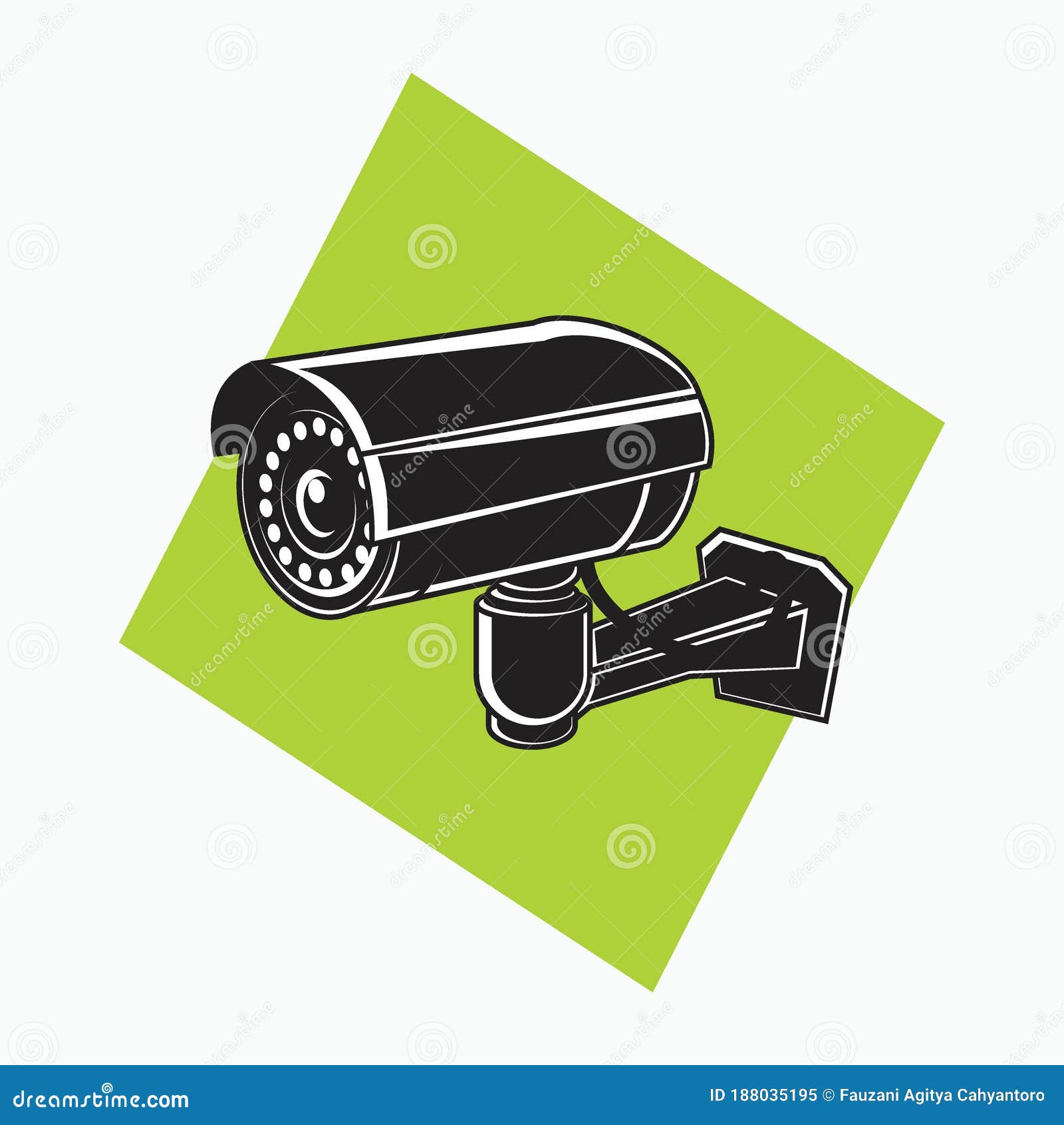 Facing Left Outdoor CCTV Icon - Silhouette Icon, Symbol, Cartoon Logo ...