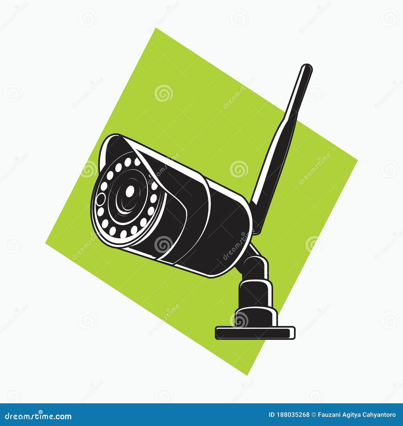 Silhouette CCTV Wireless Icon - Tube Shaped CCTV - Icon, Symbol ...