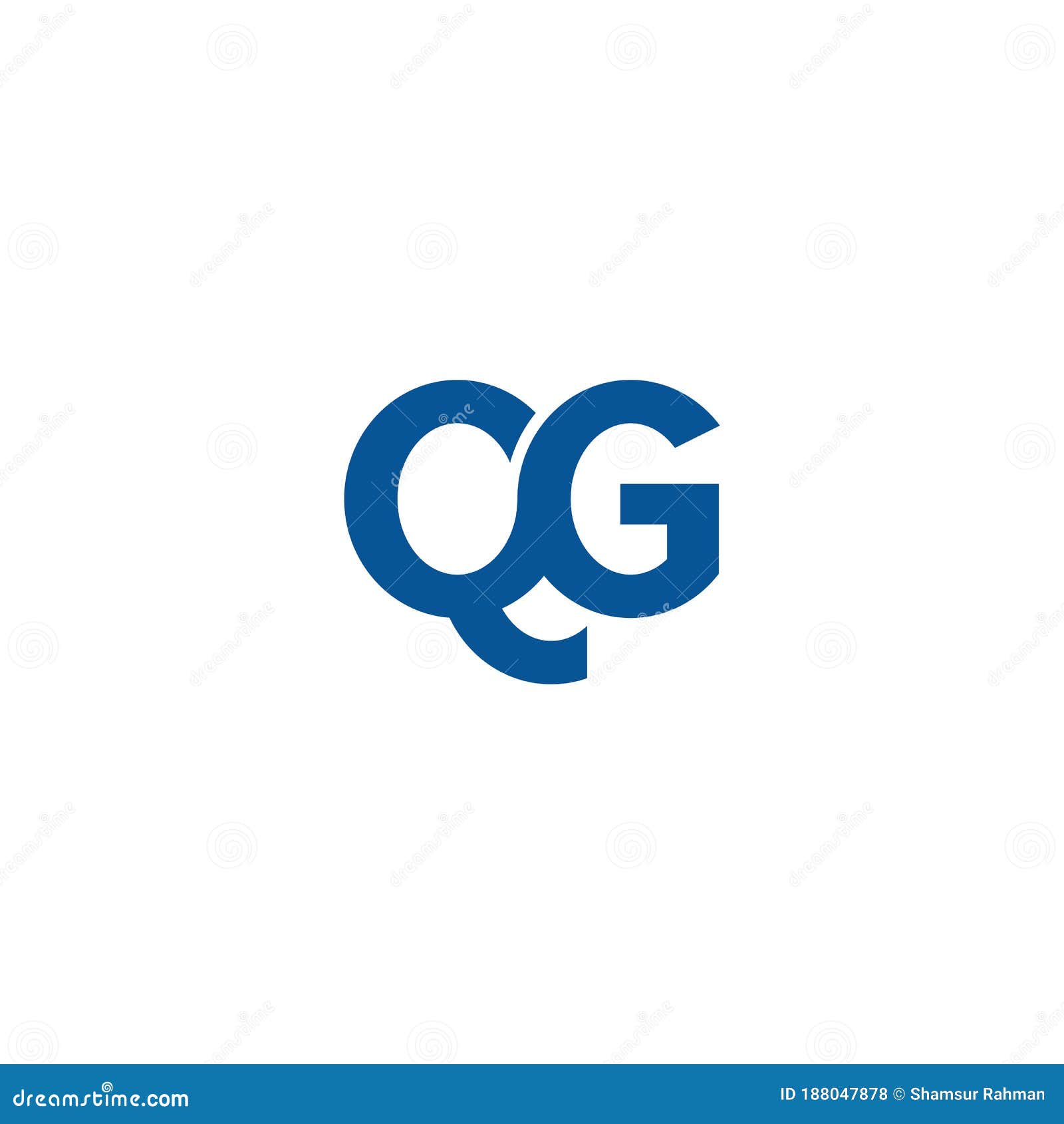 Initial Letter Qg Logo or Gq Logo Vector Design Template Stock Vector ...
