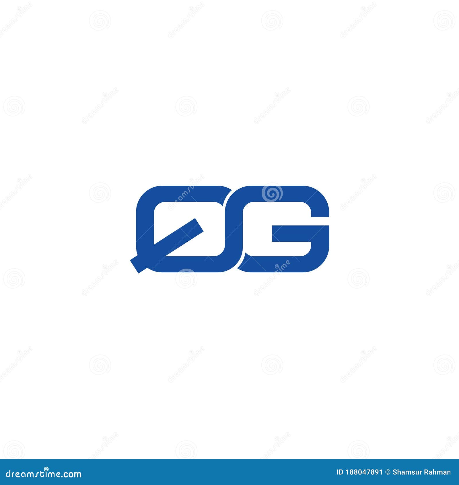 Initial Letter Qg Logo or Gq Logo Vector Design Template Stock Vector ...