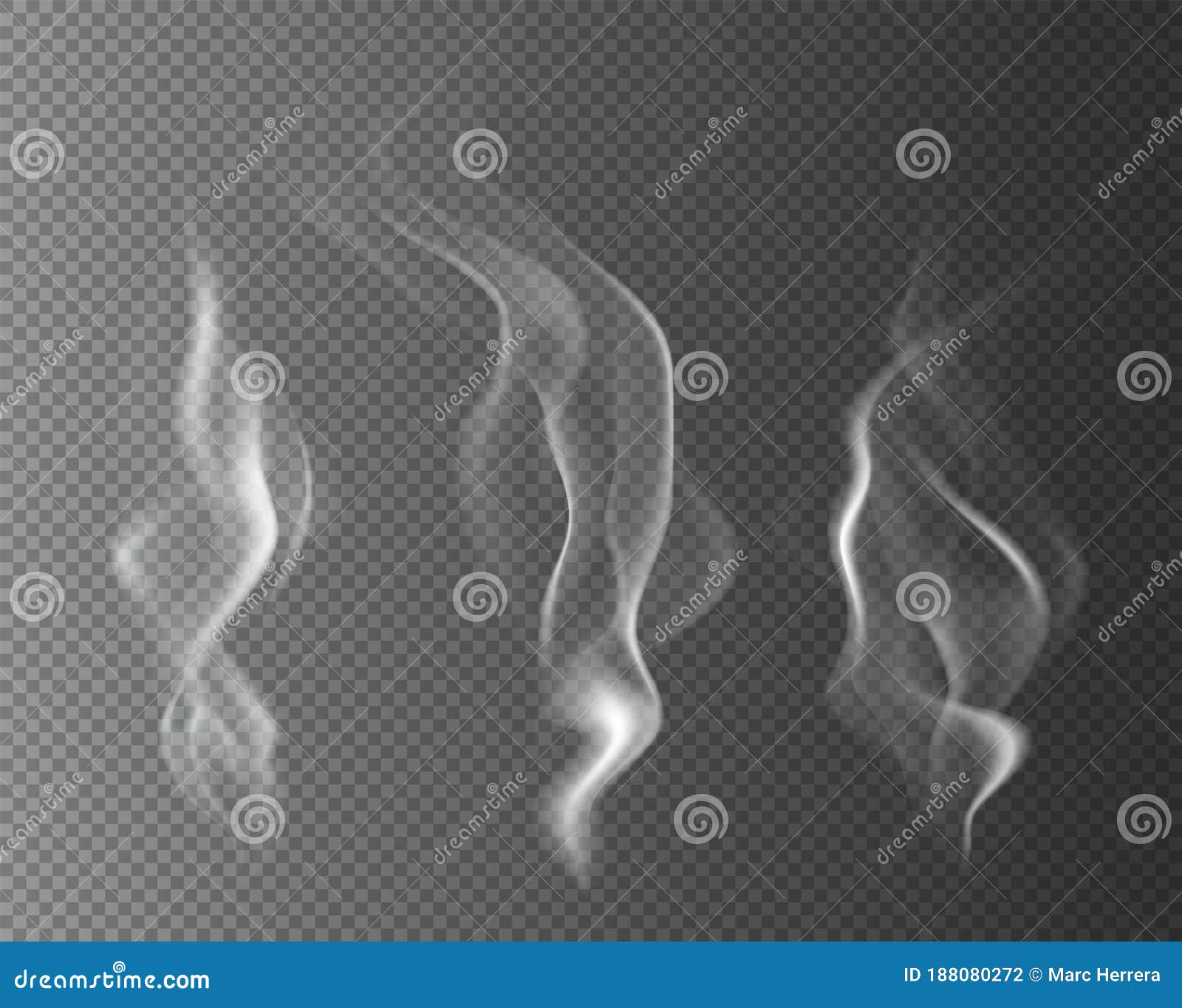 Variety of Realistic Smoke Texture Stock Vector - Illustration of gray ...