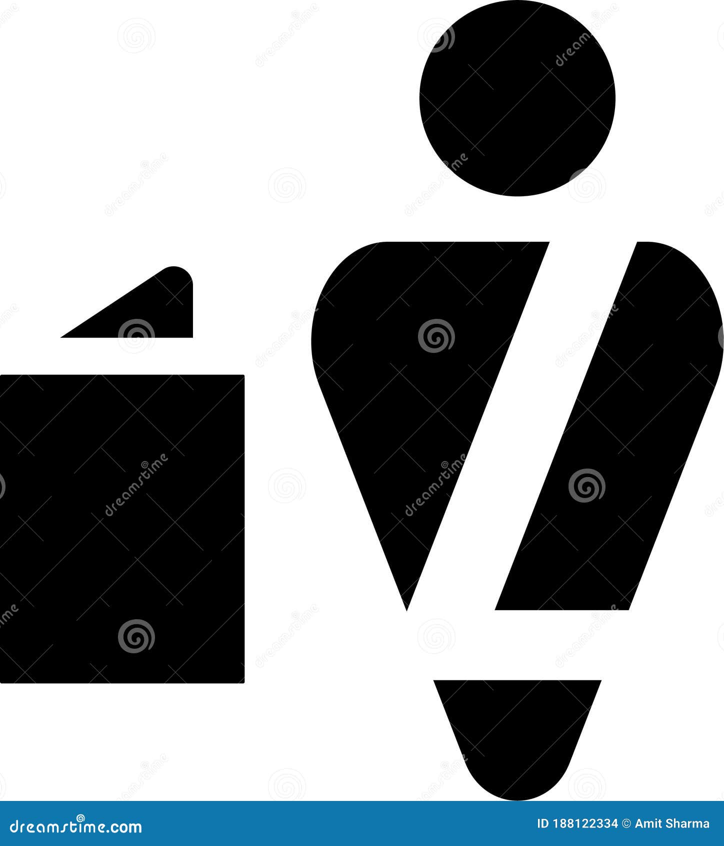 Airport Entry/exit Passport Control Symbol Icon Stock Illustration ...