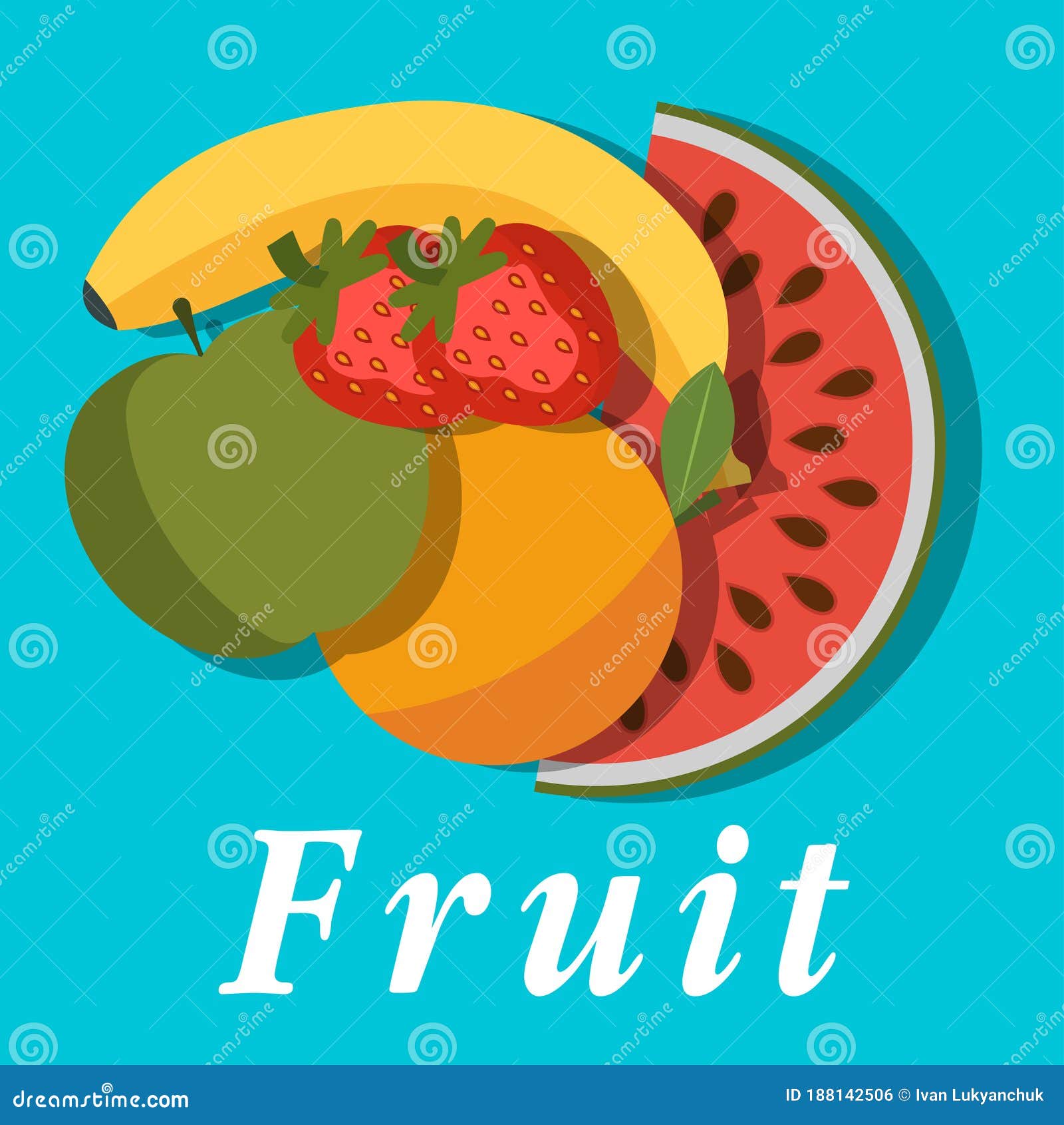 Fruit Menu Flyer Design Templates Stock Vector - Illustration of ...