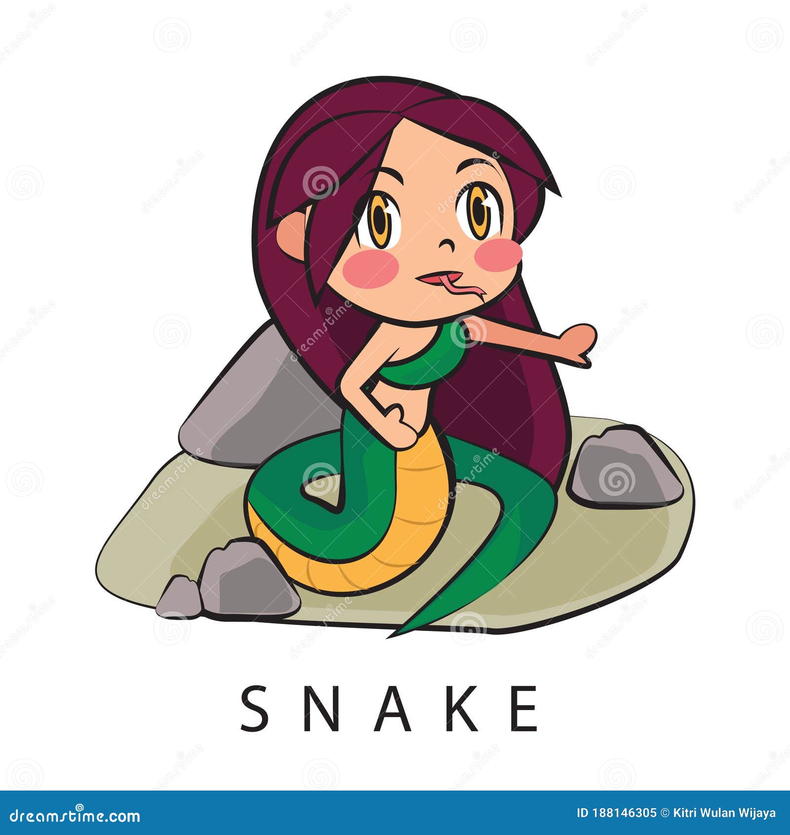 6 of 12 Shio: Snake Chinese Zodiac Sign Stock Vector - Illustration of ...