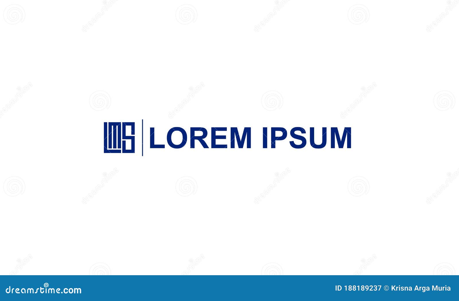 Creative Square Initial LMS Logo Template Stock Vector - Illustration ...