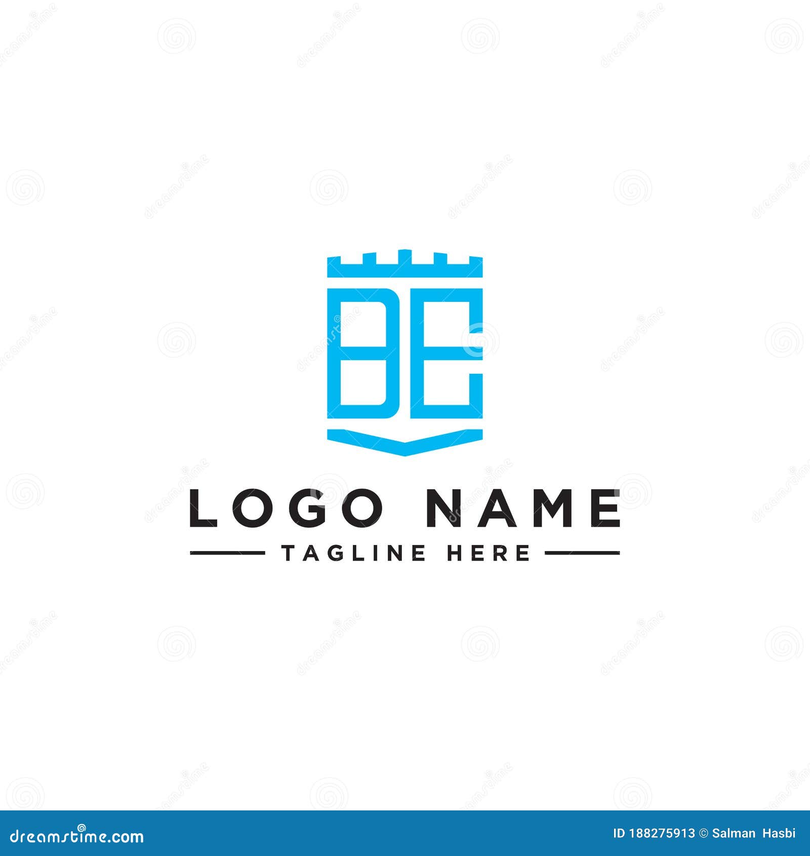 Initial Letters of the BE Logo Icon. -Vectors Stock Vector ...