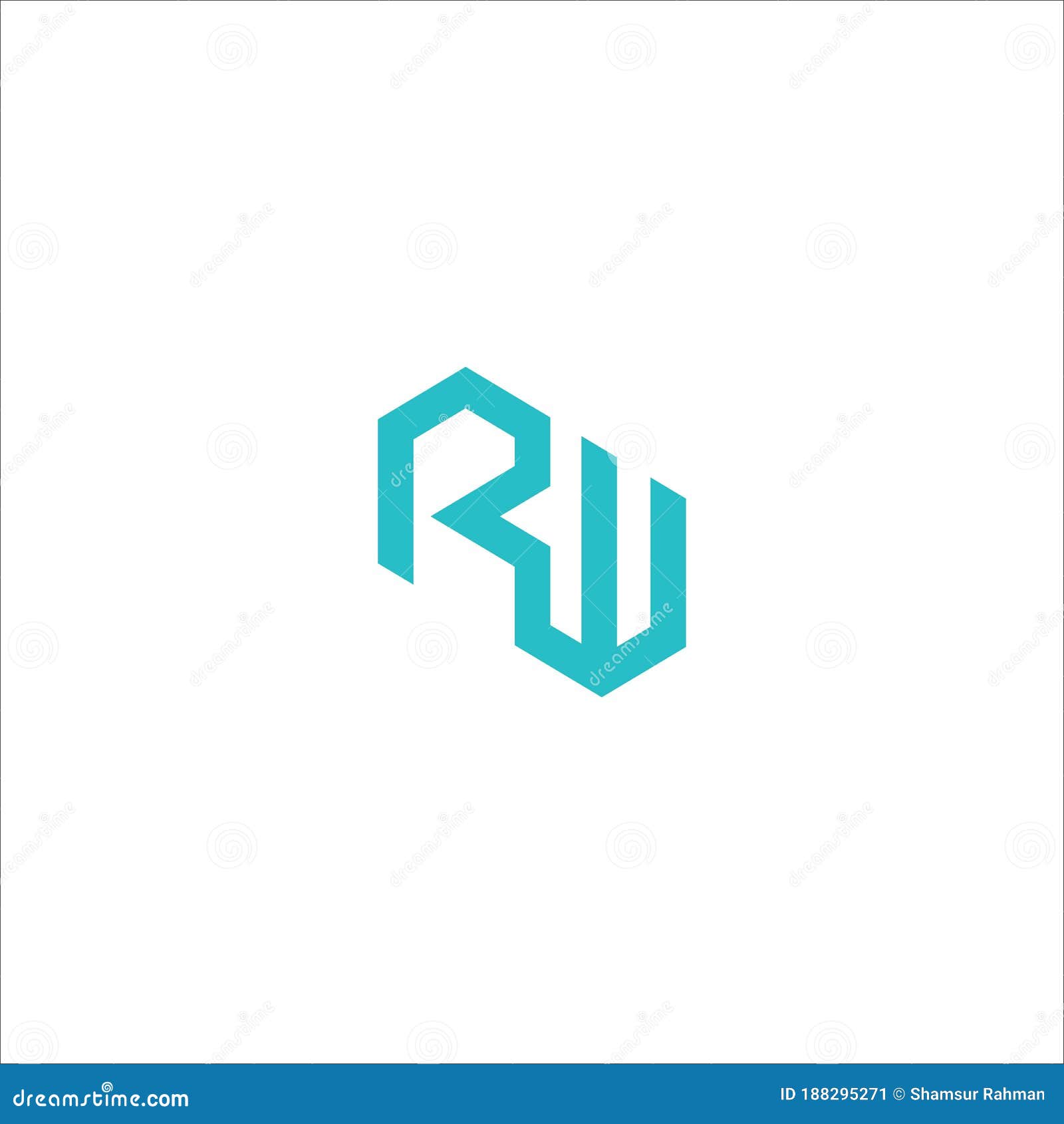 Initial Letter Rw Logo or Wr Logo Vector Design Template Editorial ...