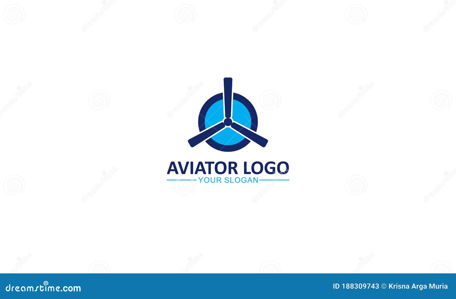 Modern Abstract Aviator or Airplane Logo Template Stock Vector ...