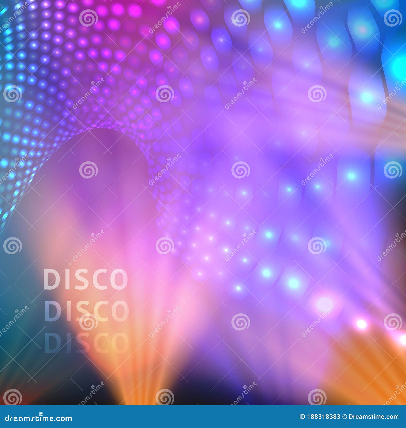Disco party background stock vector. Illustration of circle - 188318383