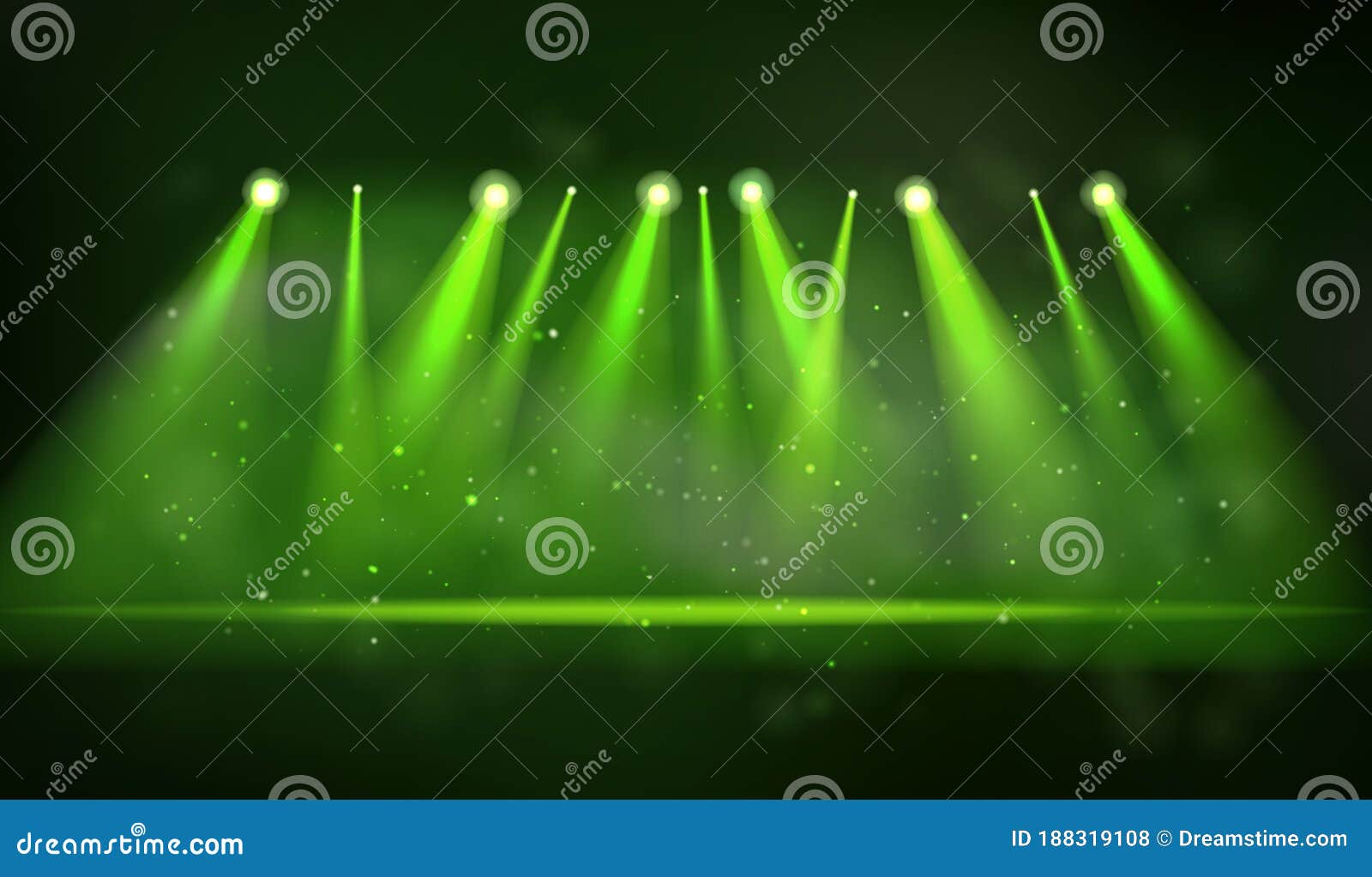 Abstract green stage stock vector. Illustration of disco - 188319108
