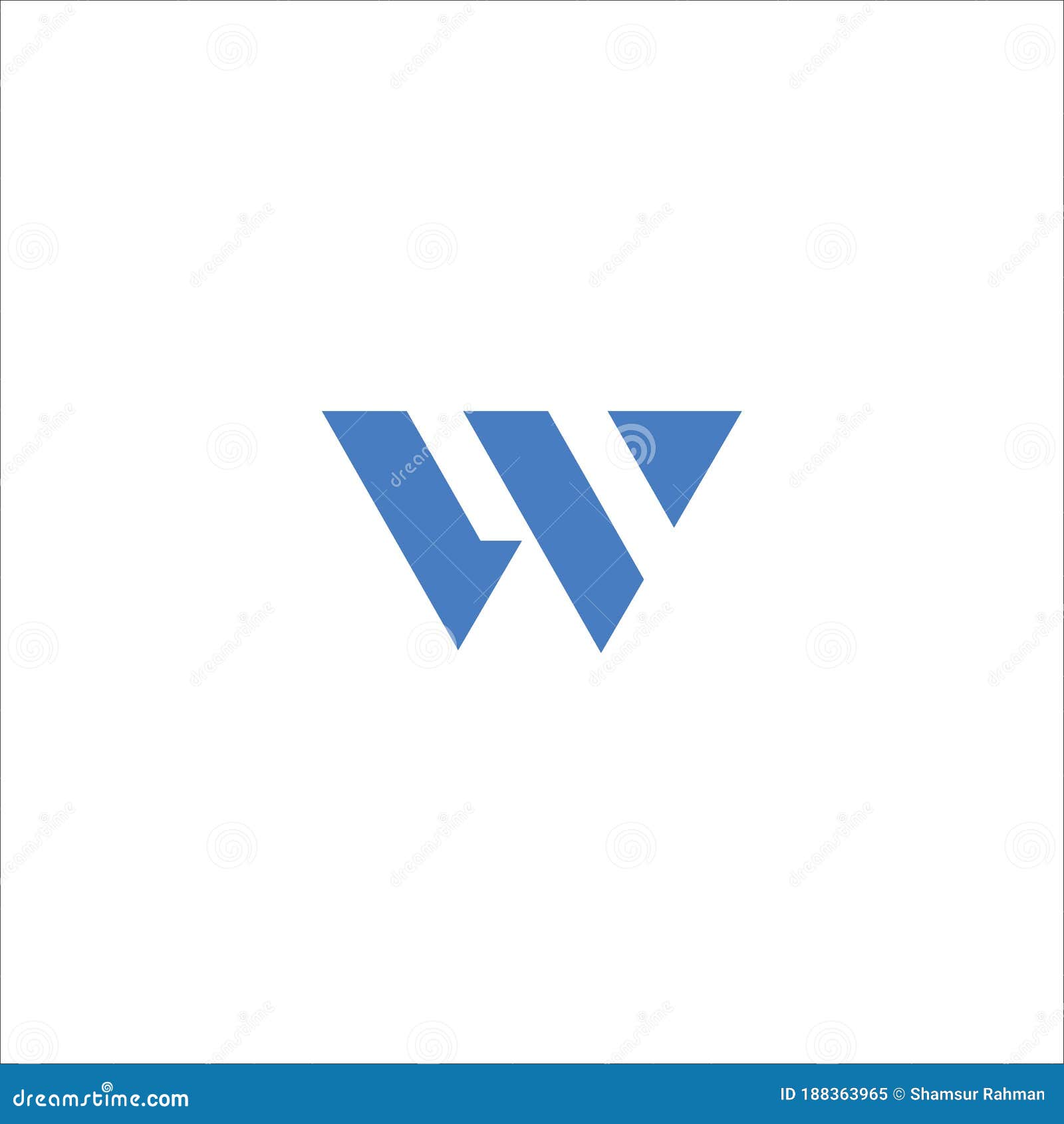 Initial Letter Ww Logo or W Logo Vector Design Template Stock Vector ...