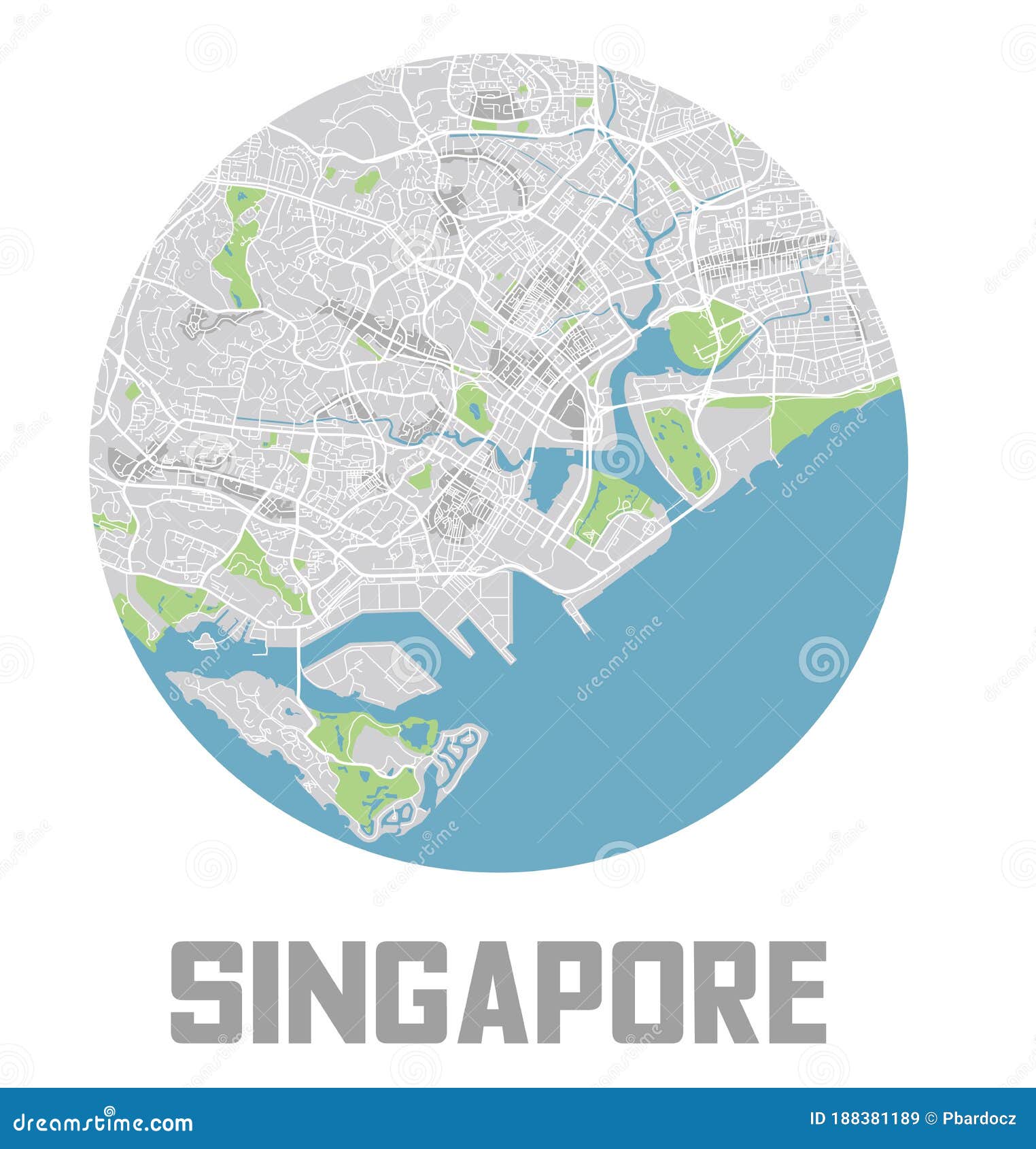 Sentosa Map On Road Sign. Vector Illustration | CartoonDealer.com ...
