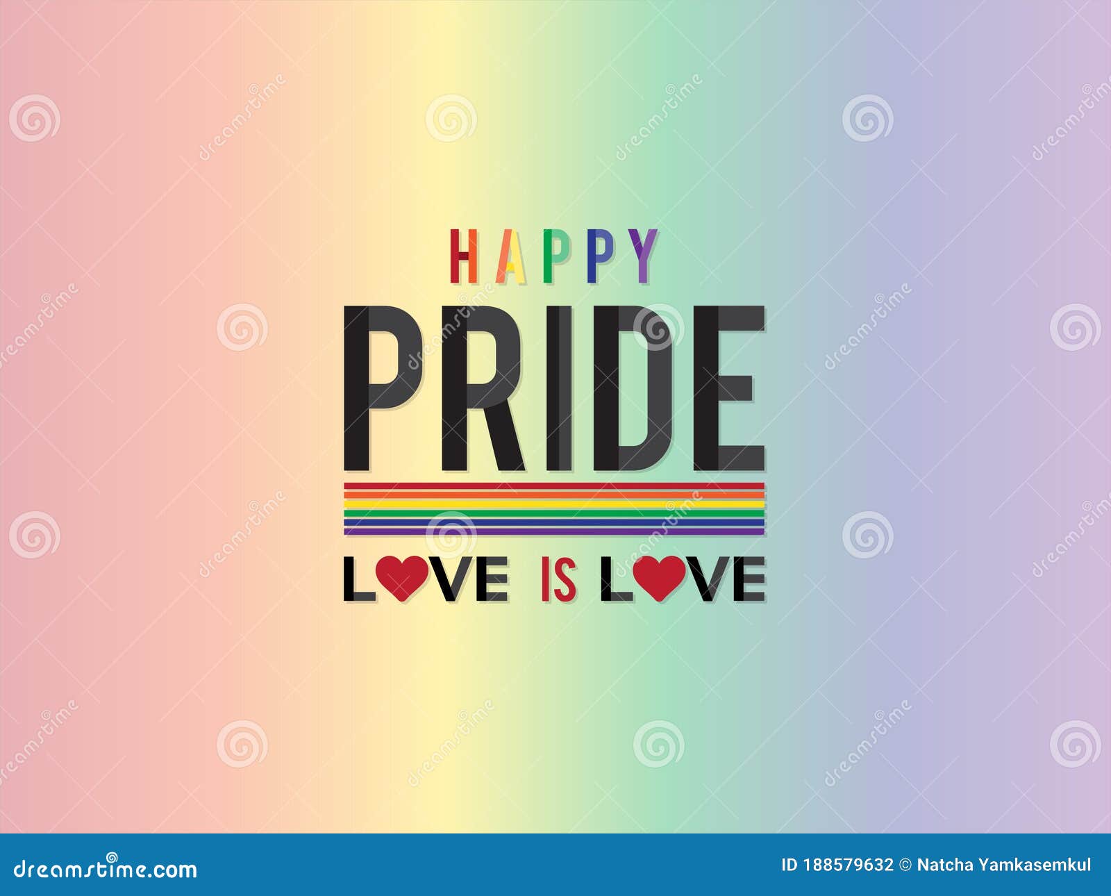 Pride Social Media Post Template Background With Text Box And Hands For ...