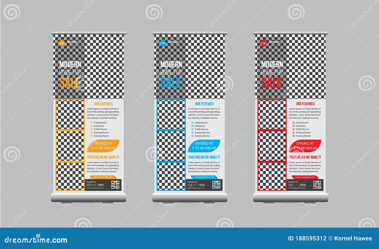 Minimal and Custom Business Promotional Roll Up Baner Design Stock ...